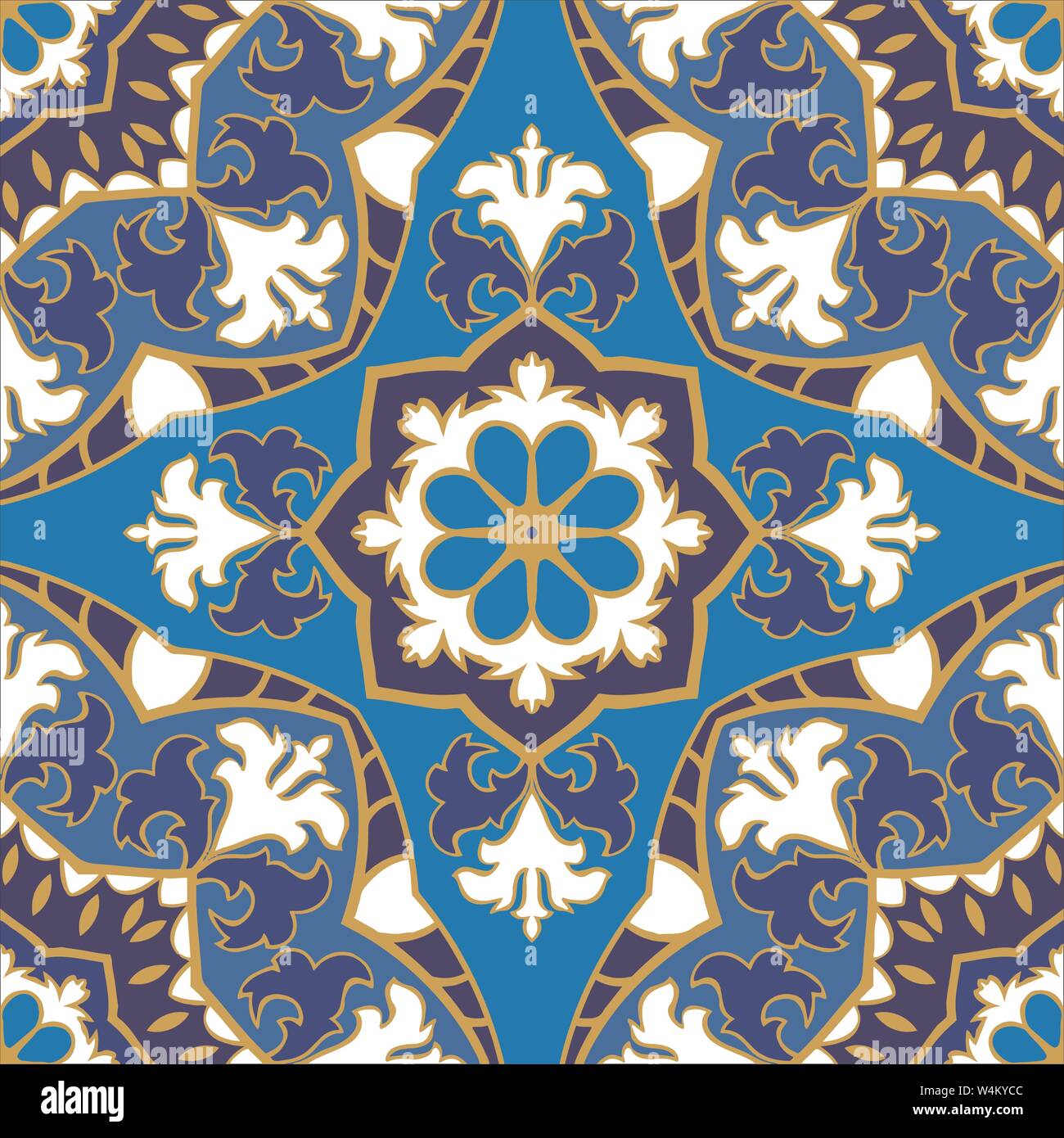 islamic colorfull oriental pattern for tile design vector Stock Vector ...