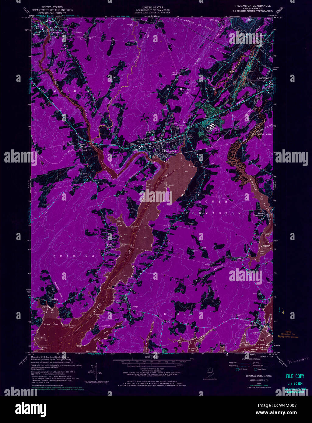 Map of thomaston hi-res stock photography and images - Alamy