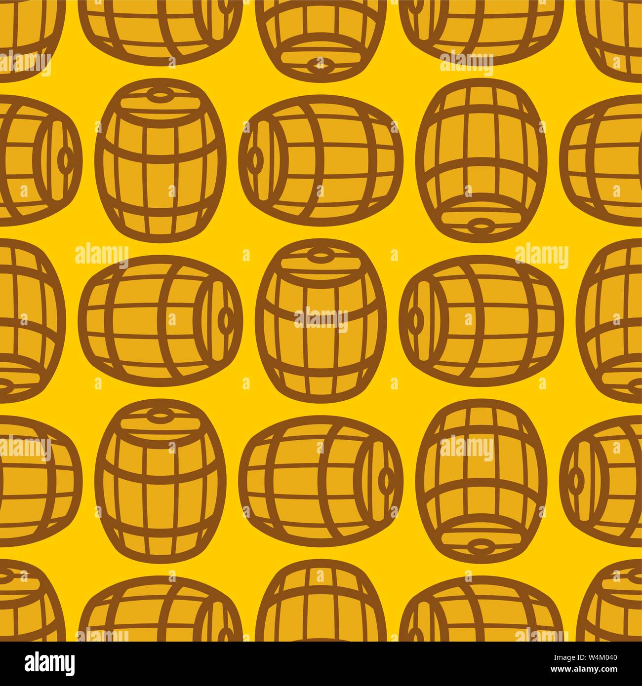 Wooden barrel pattern seamless. wood keg background. cask vector ...