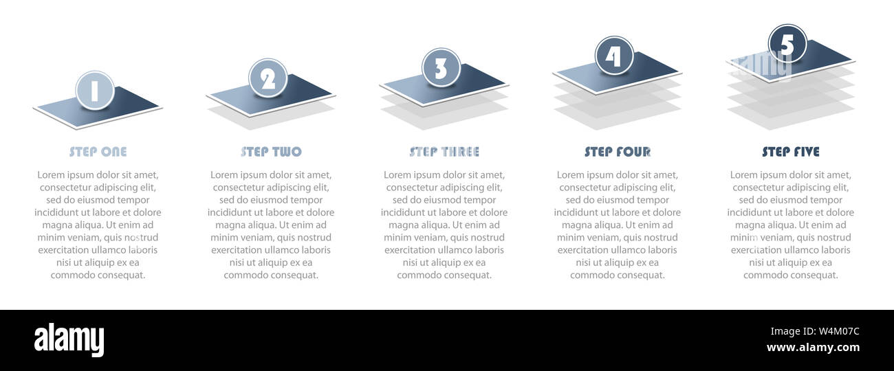 5 step infographic hi-res stock photography and images - Alamy