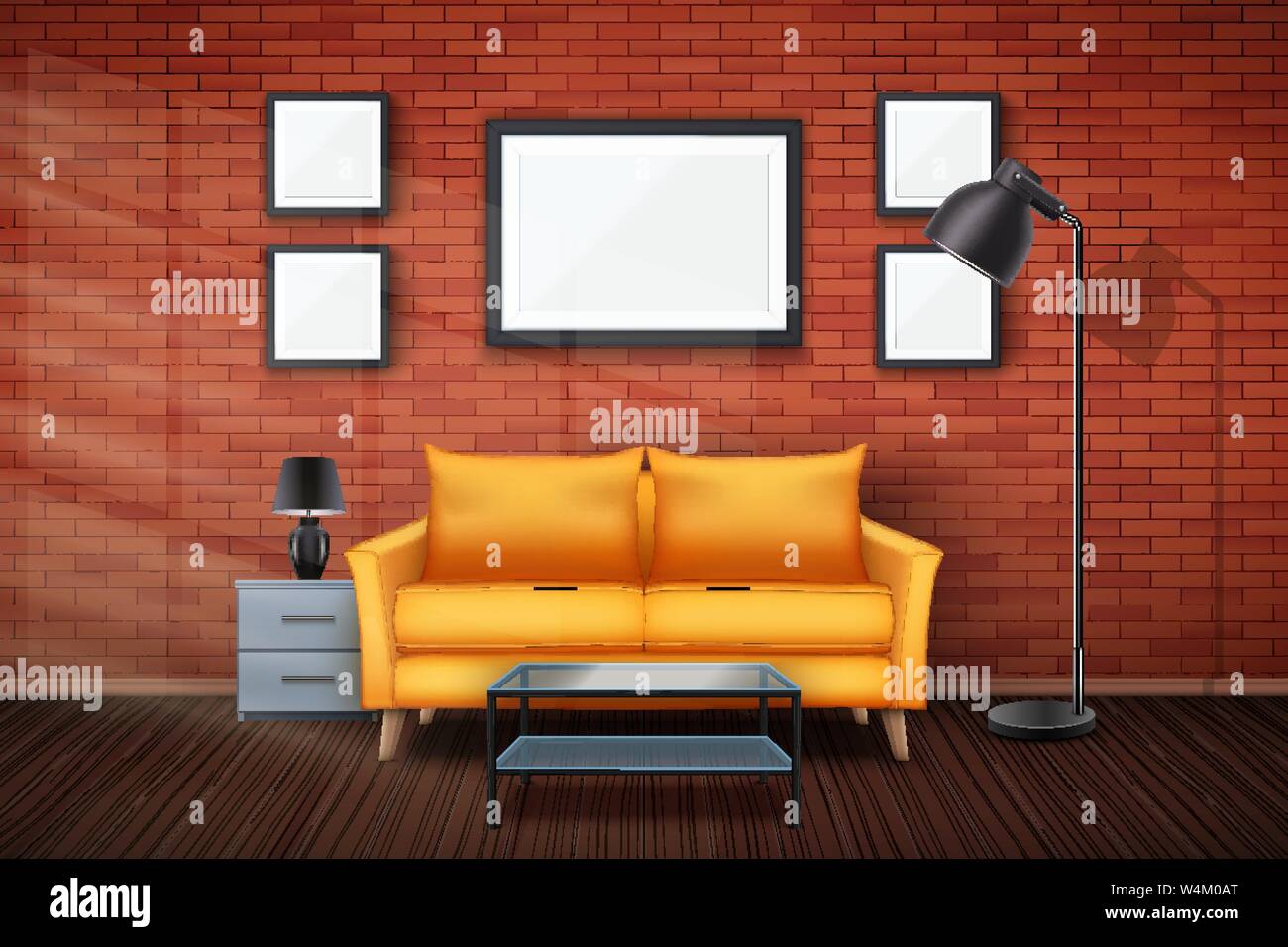 Paint home living room Stock Vector Images - Alamy