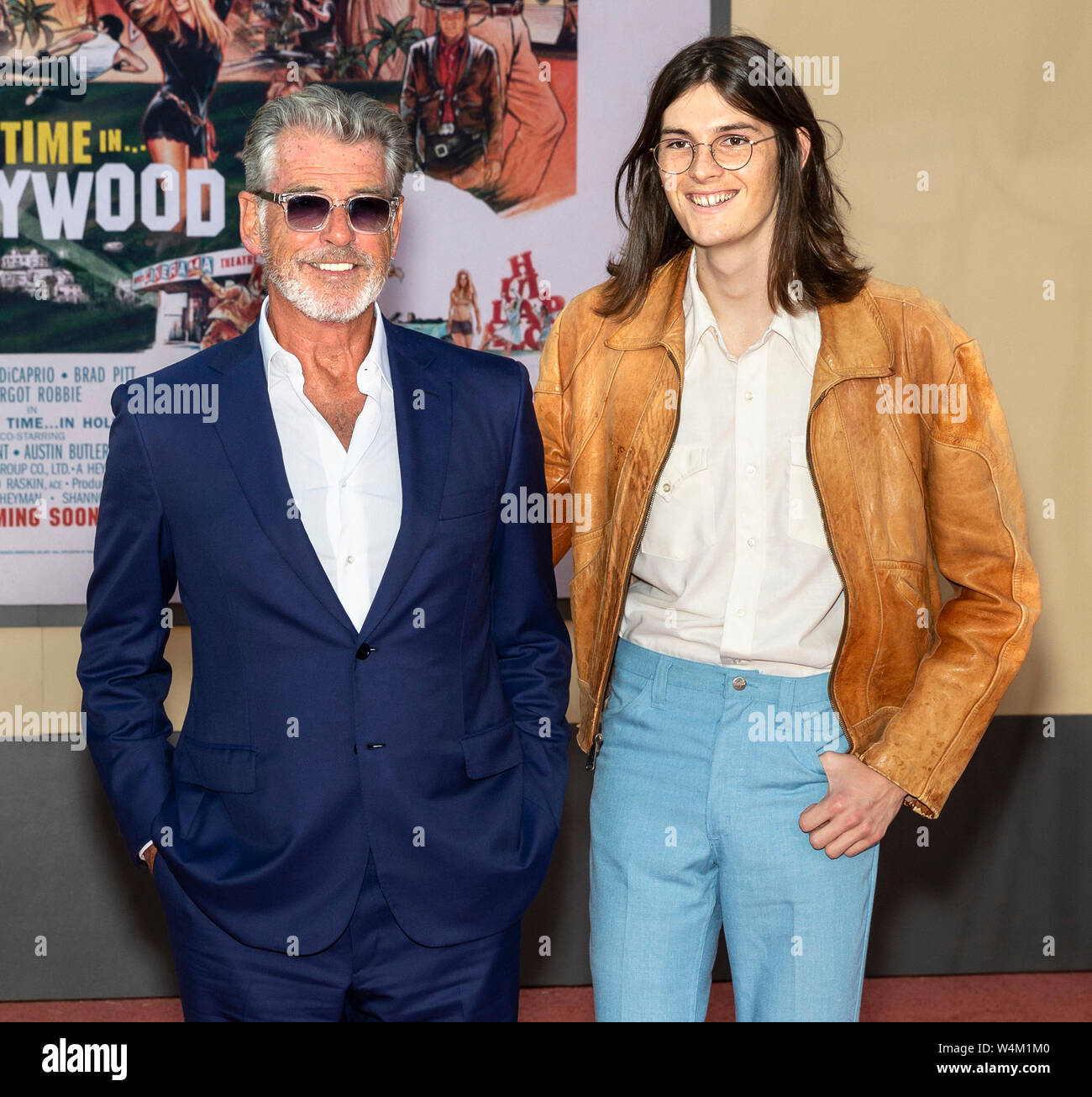 Los Angeles, CA - July 22, 2019: Pierce Brosnan and Dylan Brosnan ...
