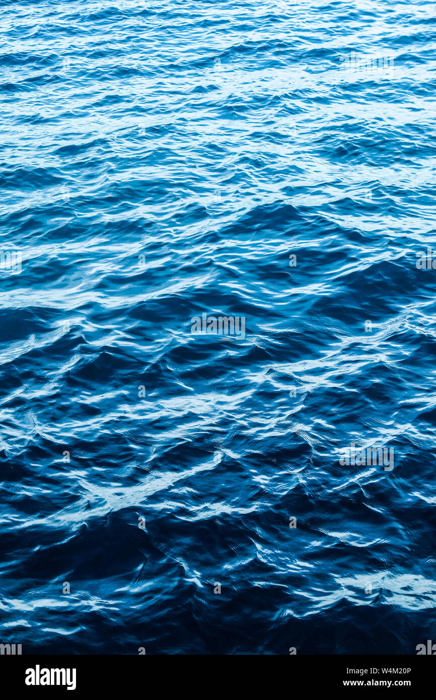 Beach, travel destination and nature environment concept - Ocean water ...