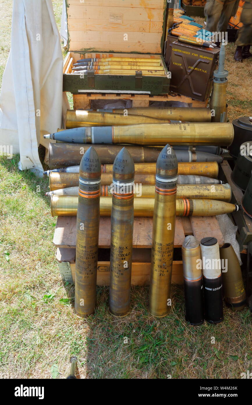 Heavy tank ammunition used by tanks and field guns all carefully and ...