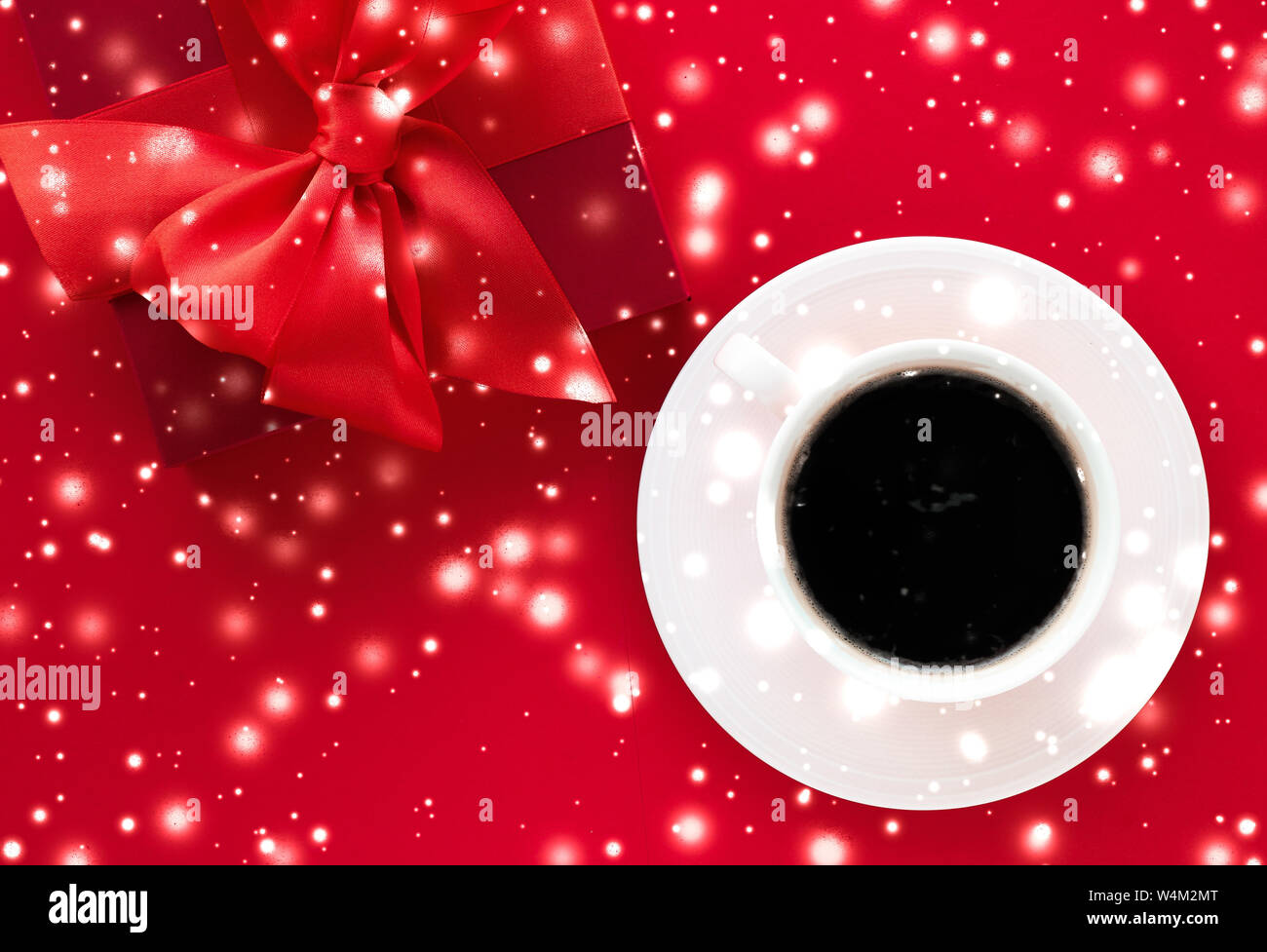 Hot drink, luxury festive menu and Valentines Day card concept - Winter ...