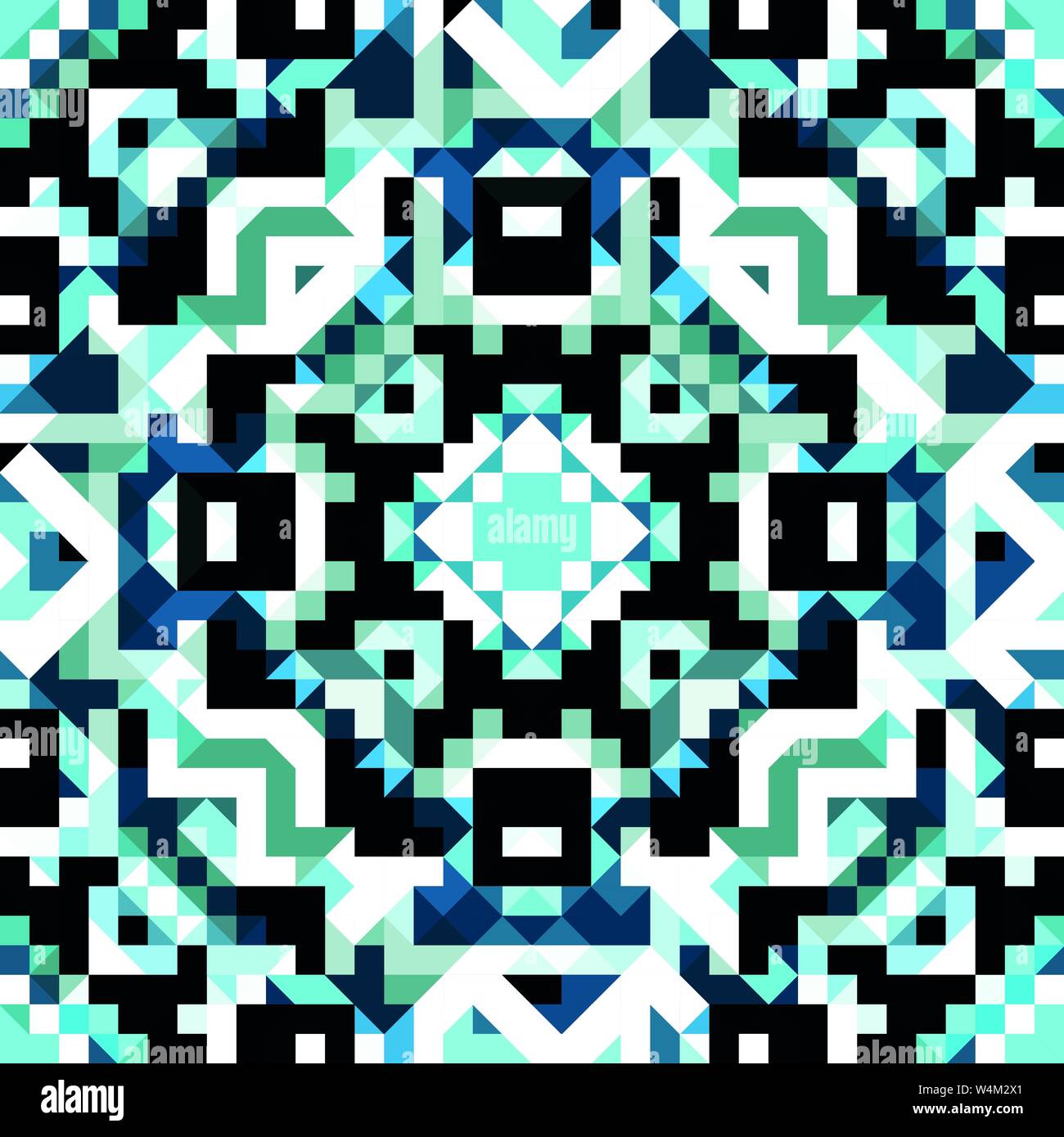 pixels beautiful abstract geometric seamless pattern vector ...