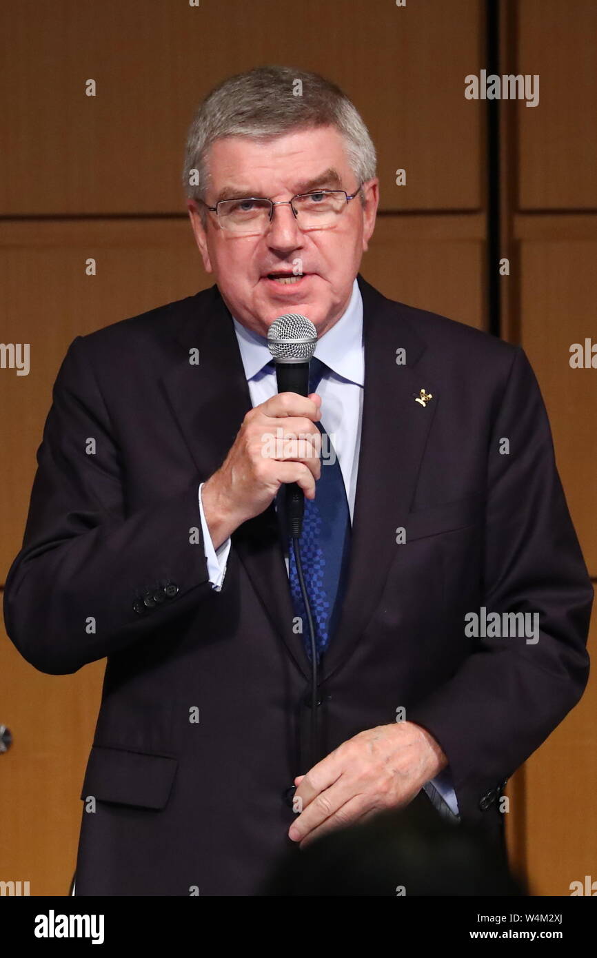 Tokyo, Japan. 24th July, 2019. IOCThomas Bach, JULY 24, 2019 : The Tokyo Organizing Committee of ...