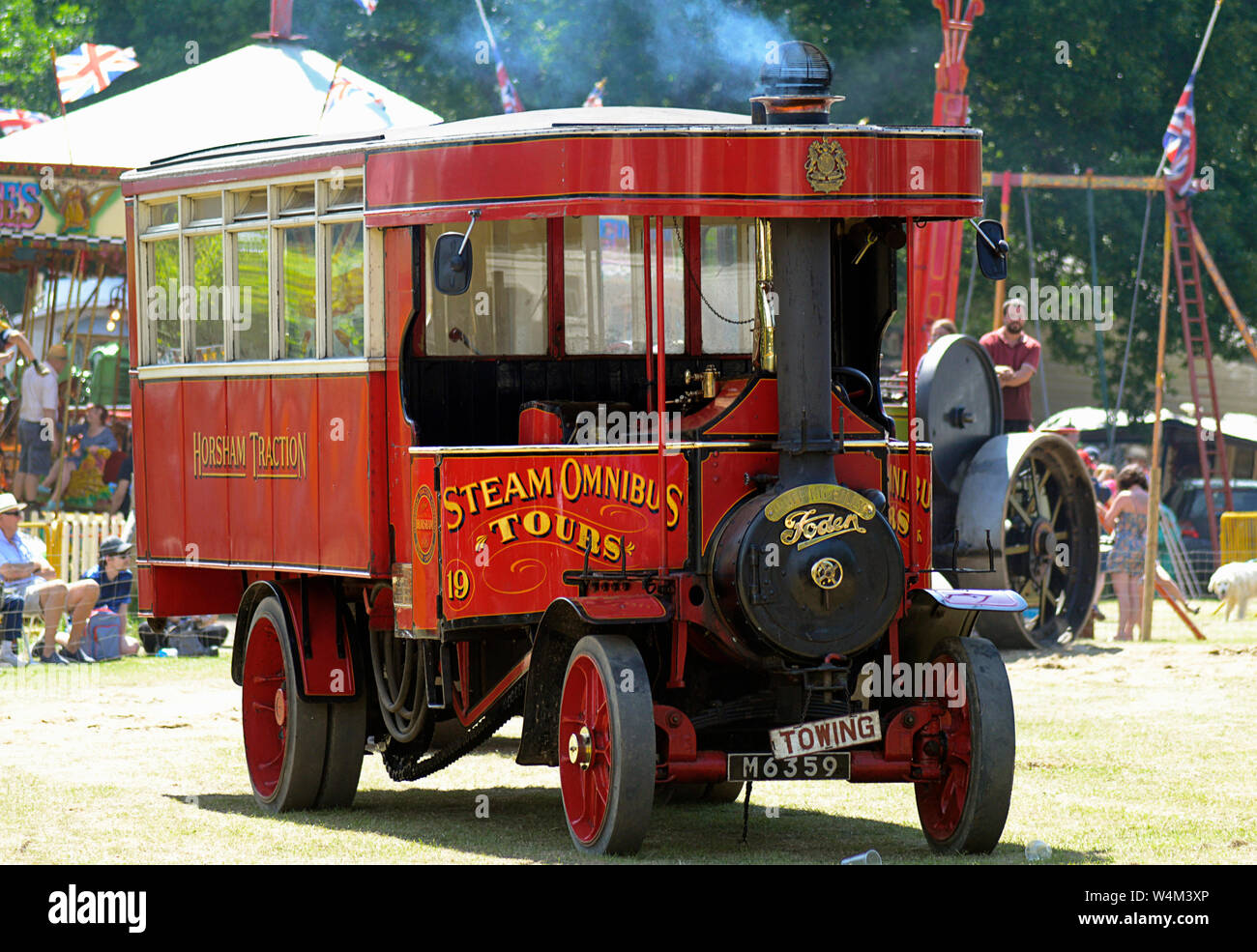 Transport, Steam, Old Foden Steam Omnibus Stock Photo - Alamy