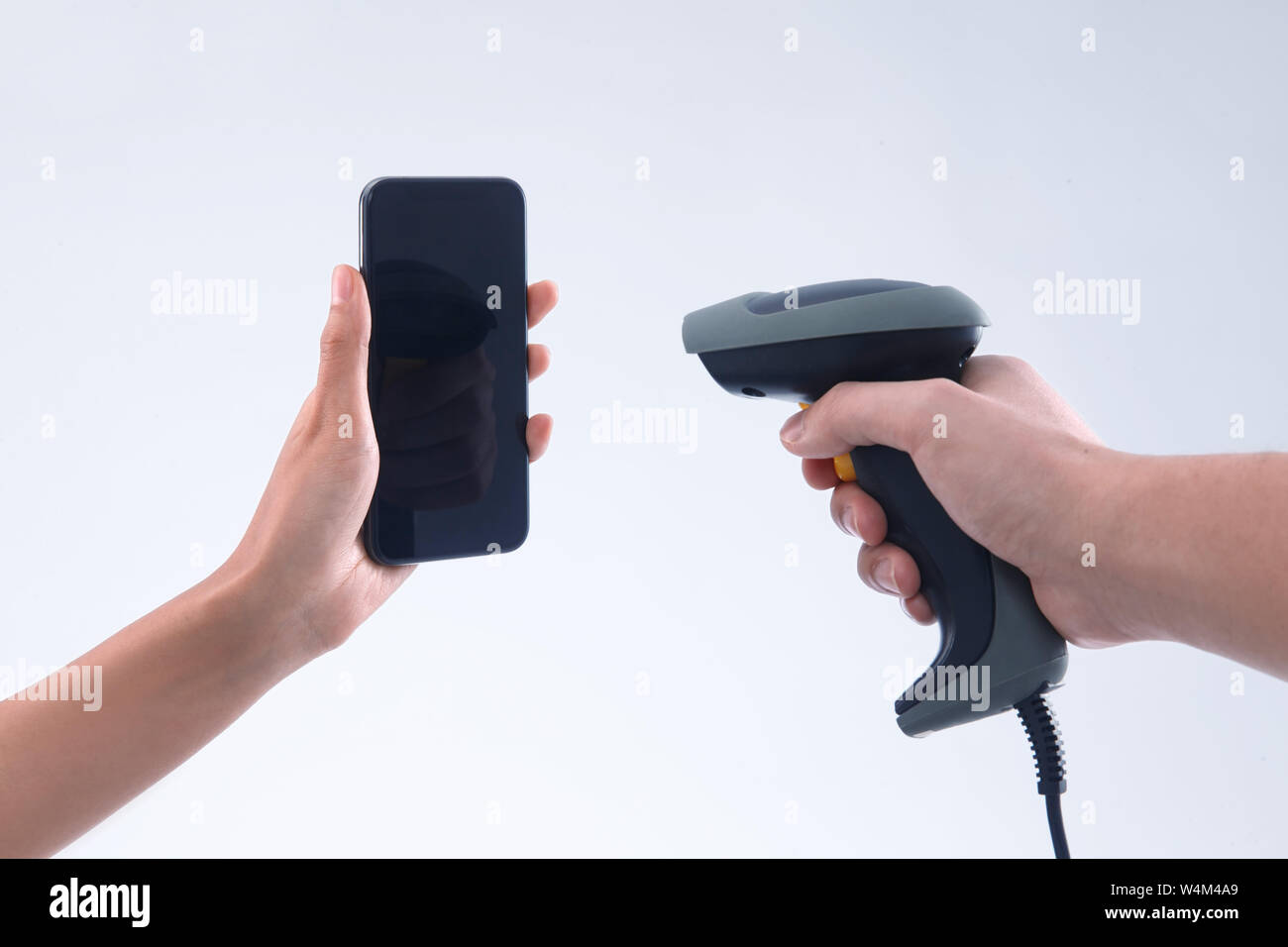 Using holding credit card scanner hi-res stock photography and images ...
