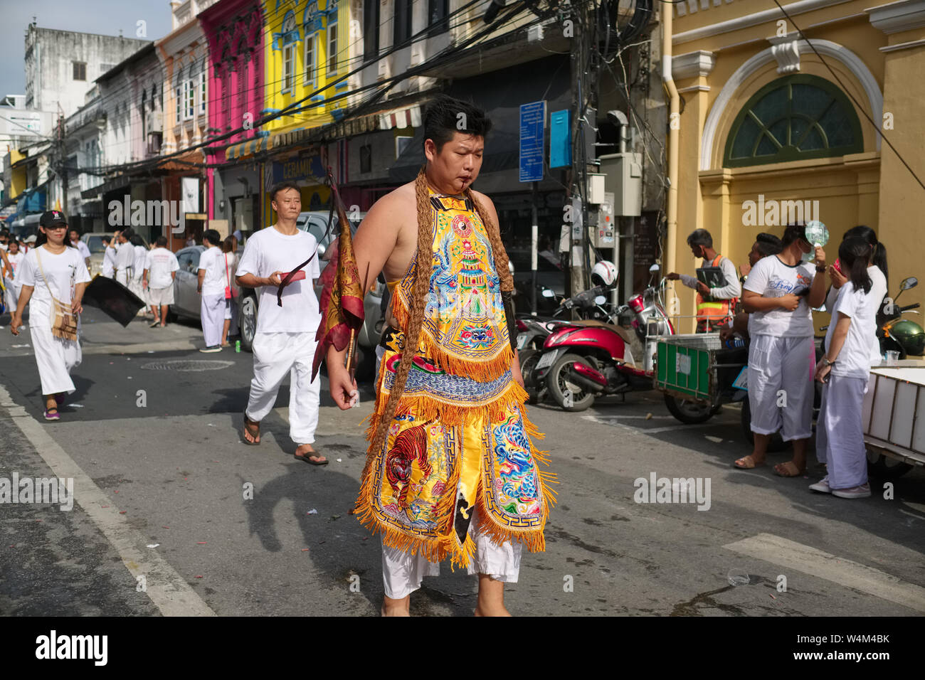 A procession during the Vegetarian Festival (Nine Emperor Gods Festival ...