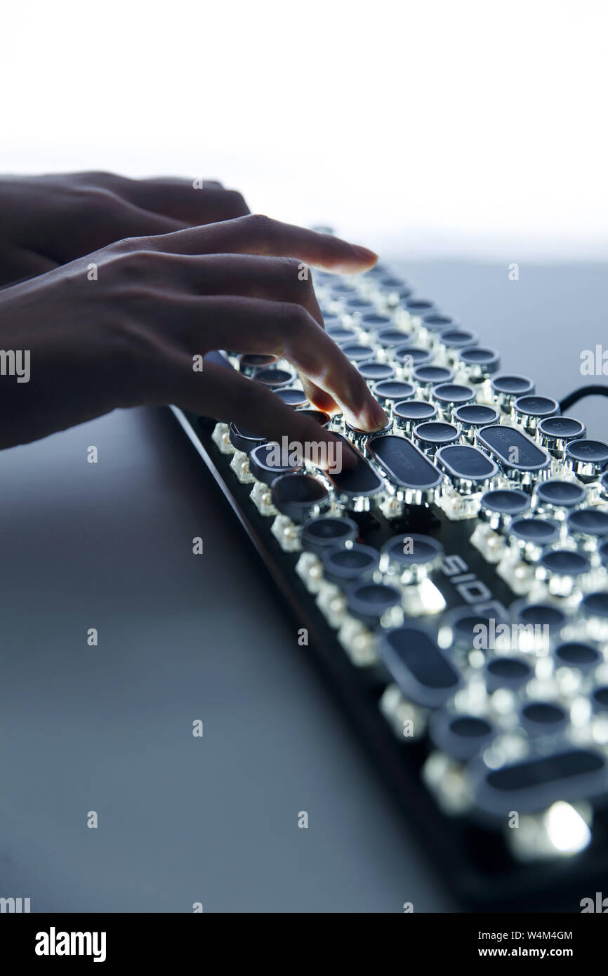 Use the computer Stock Photo - Alamy