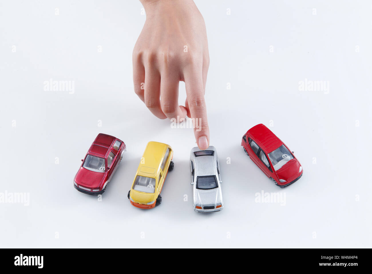 Hand and car model Stock Photo - Alamy