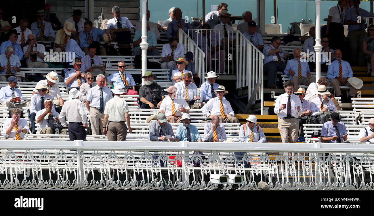 MCC members during day one of the Specsavers Test Series match at Lord ...