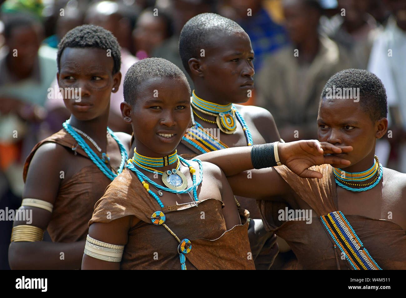 African Barabaig women during a cultural event Stock Photo - Alamy