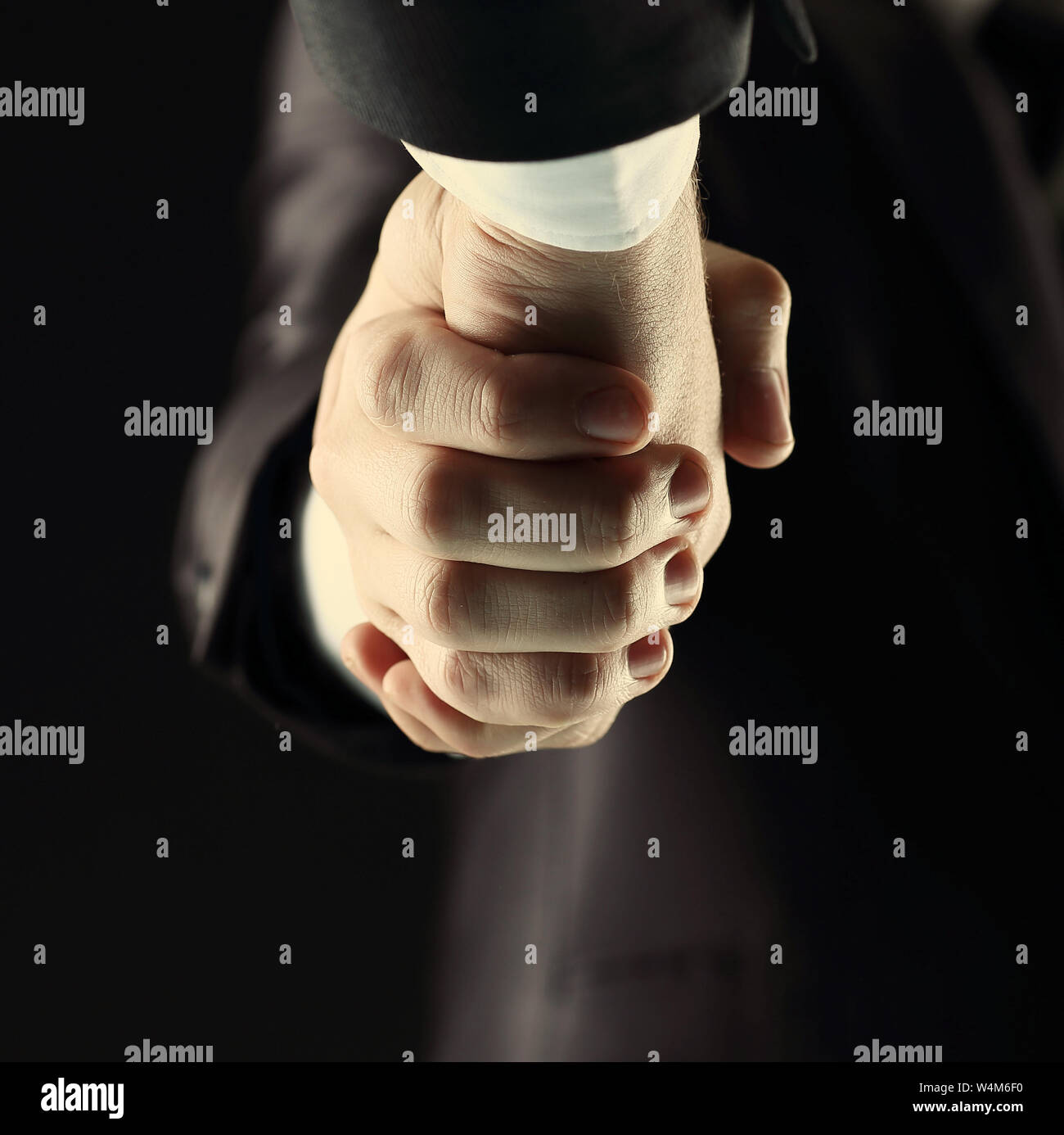 Illustration of a warm handshake hi-res stock photography and images ...