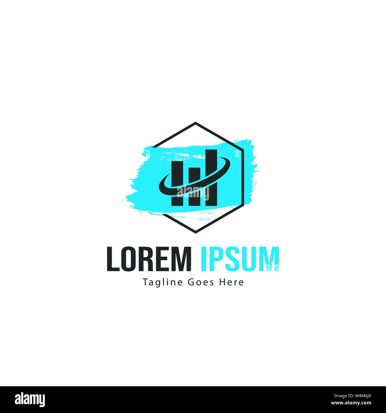 Chart logo template design. Chart logo with modern frame isolated on ...