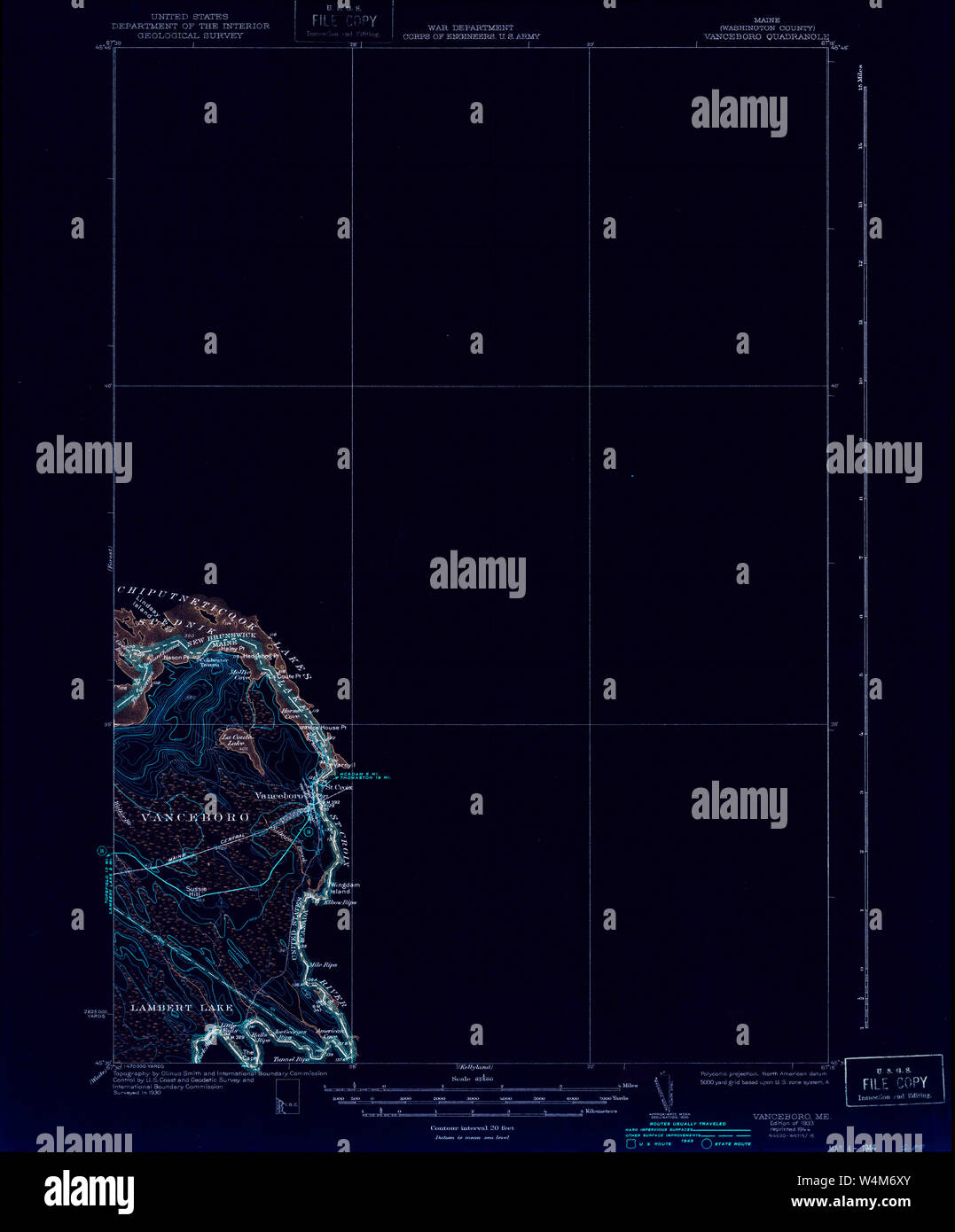 Map of vanceboro hi-res stock photography and images - Alamy