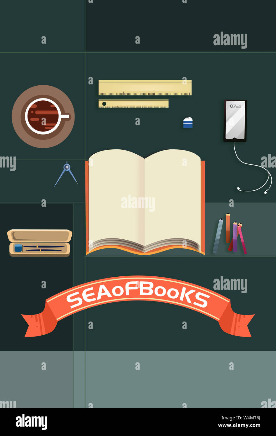 Office supply illustrations hi-res stock photography and images - Alamy