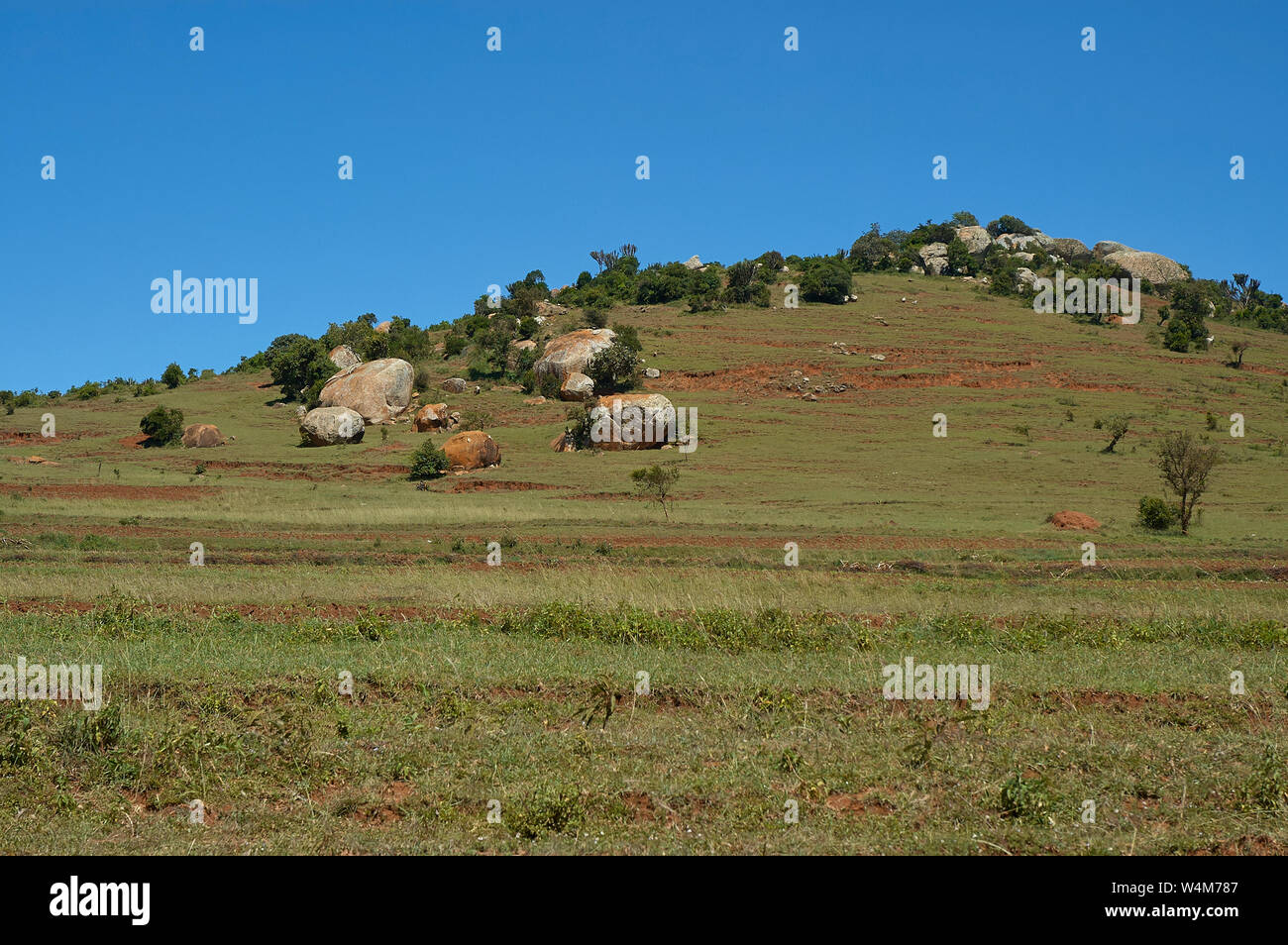 Roadside scenic view between Mbulu & Karatu, Northern Tanzania Stock ...