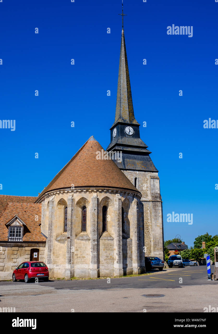Saint Ouen, a typical Normandy church, in Harcourt, Normandy, France ...