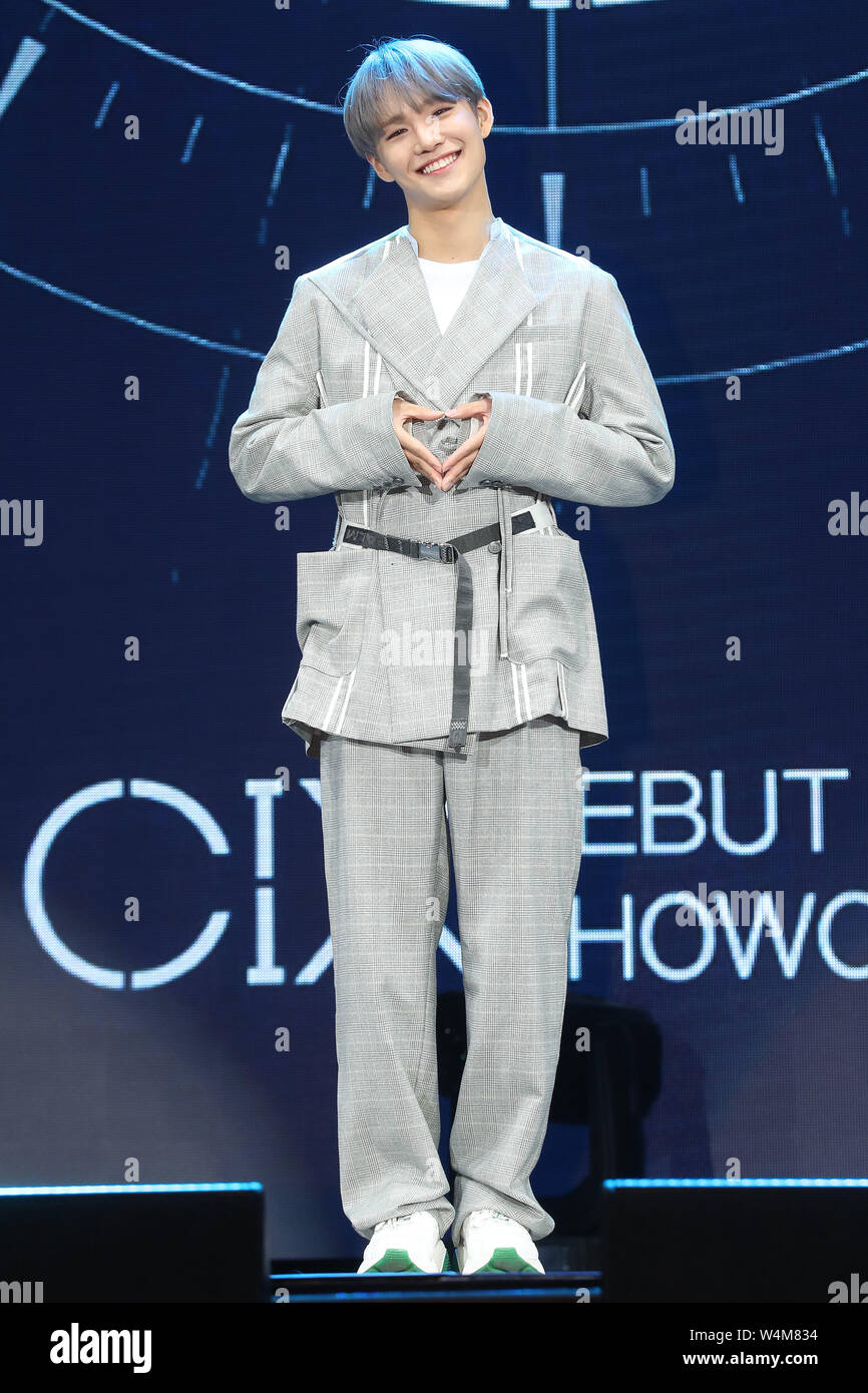 24th July, 2019. S. Korean boy group CIX Seung Hoon, a member of South ...