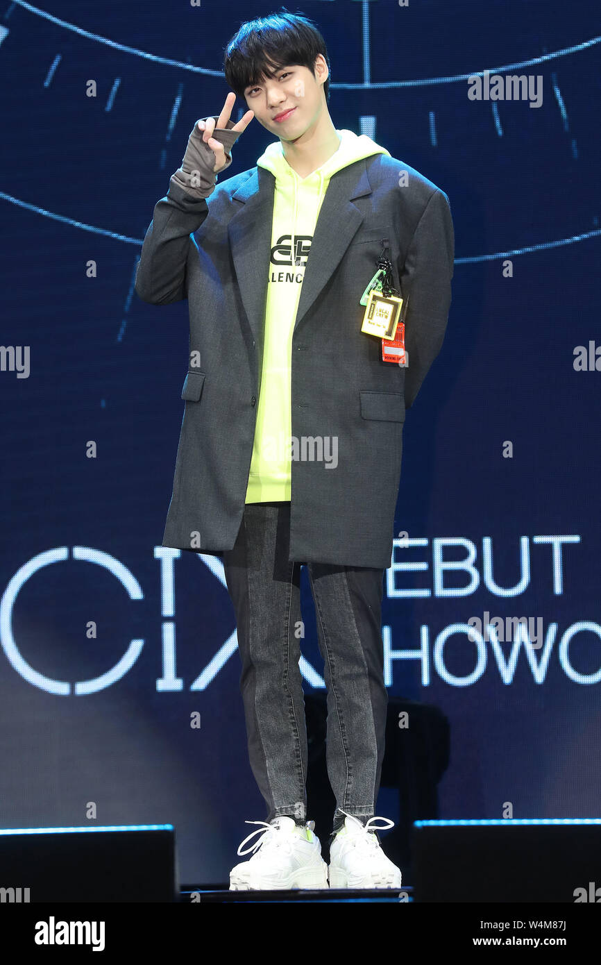 24th July, 2019. S. Korean boy group CIX VX, a member of South Korean ...