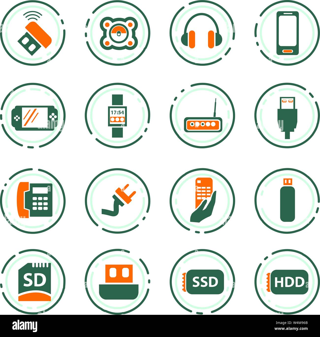 Devices icon set for web sites and user interface Stock Vector Image ...