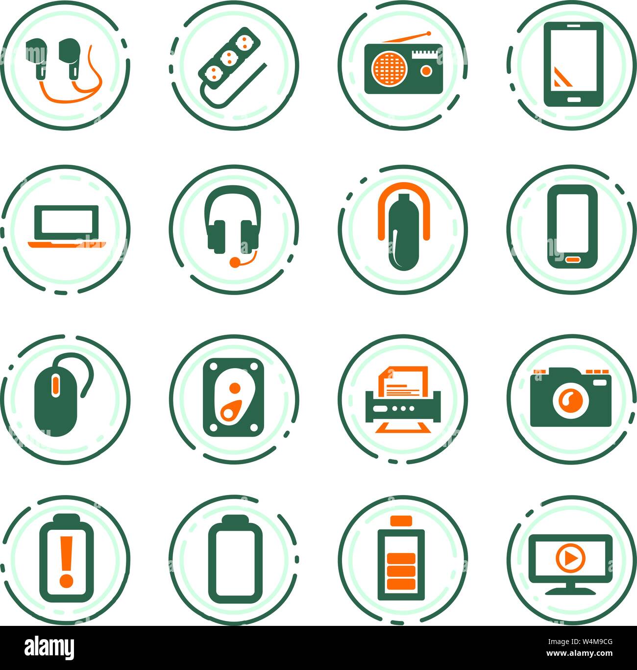 Devices vector icons for user interface design Stock Vector Image & Art ...