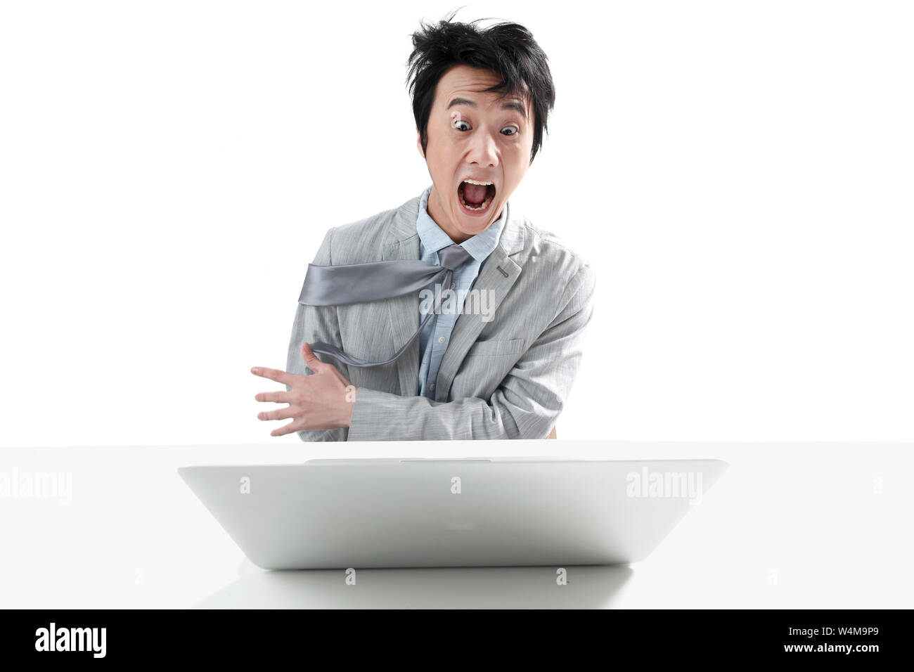 Expressions of shock business man Stock Photo - Alamy