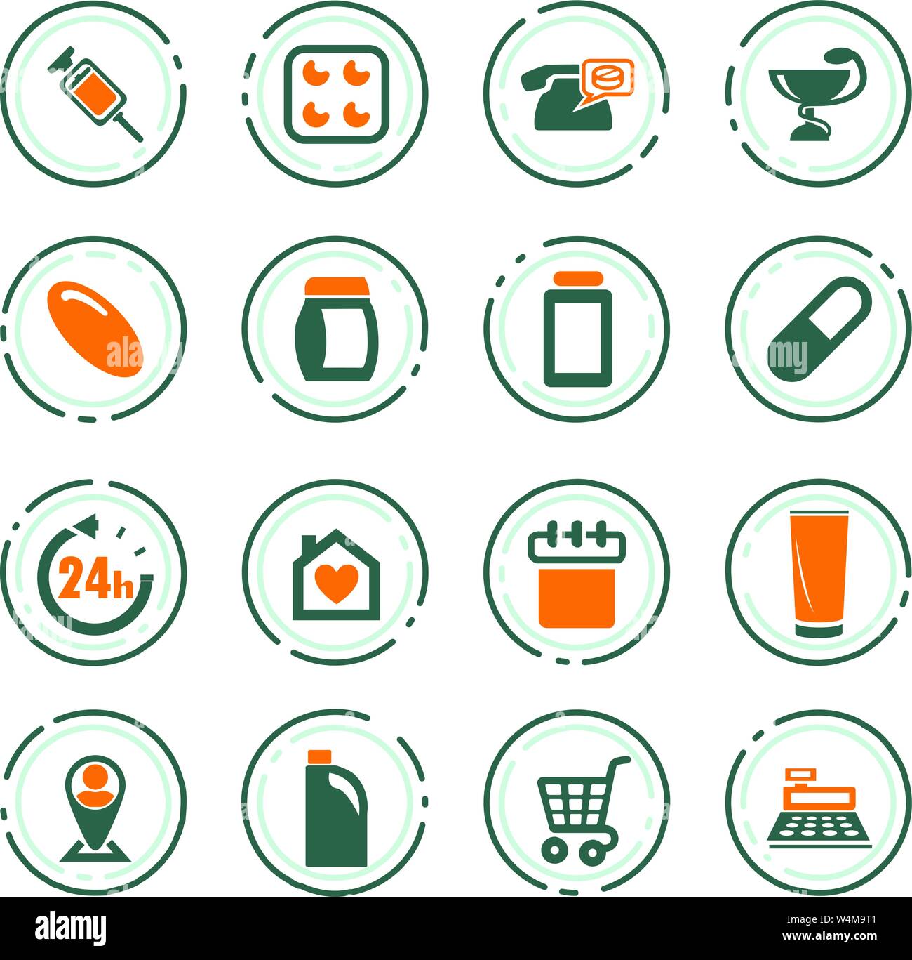 Drug store vector icons for user interface design Stock Vector Image ...