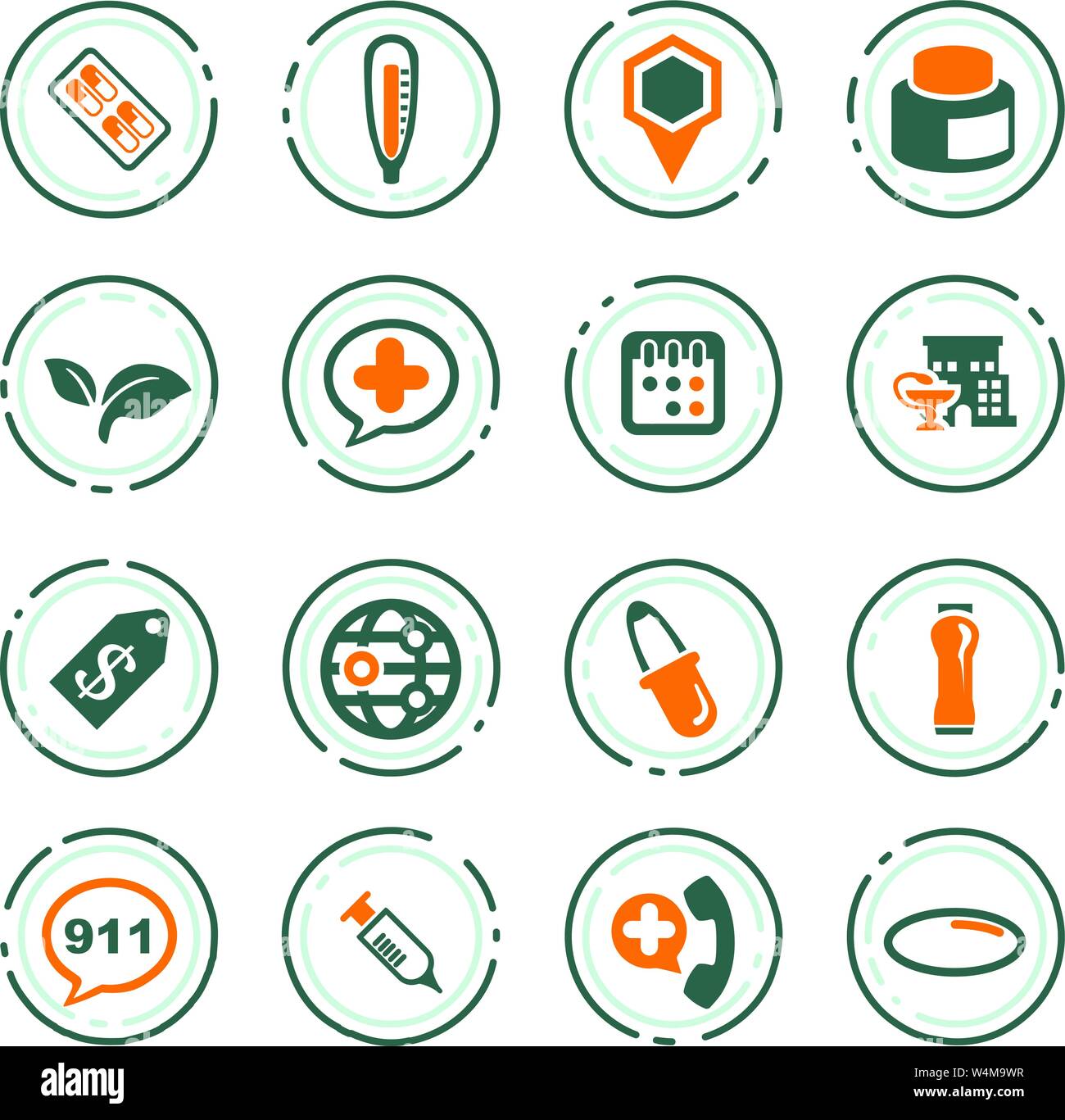 Drug store vector icons for user interface design Stock Vector Image ...