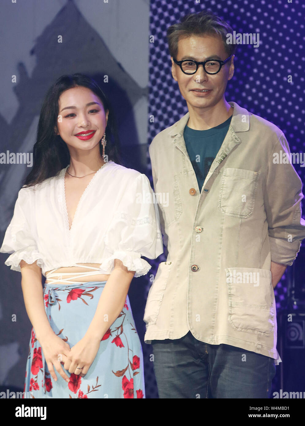 24th July, 2019. S. Korean singer Shin Yoo-mi South Korean singer Shin ...