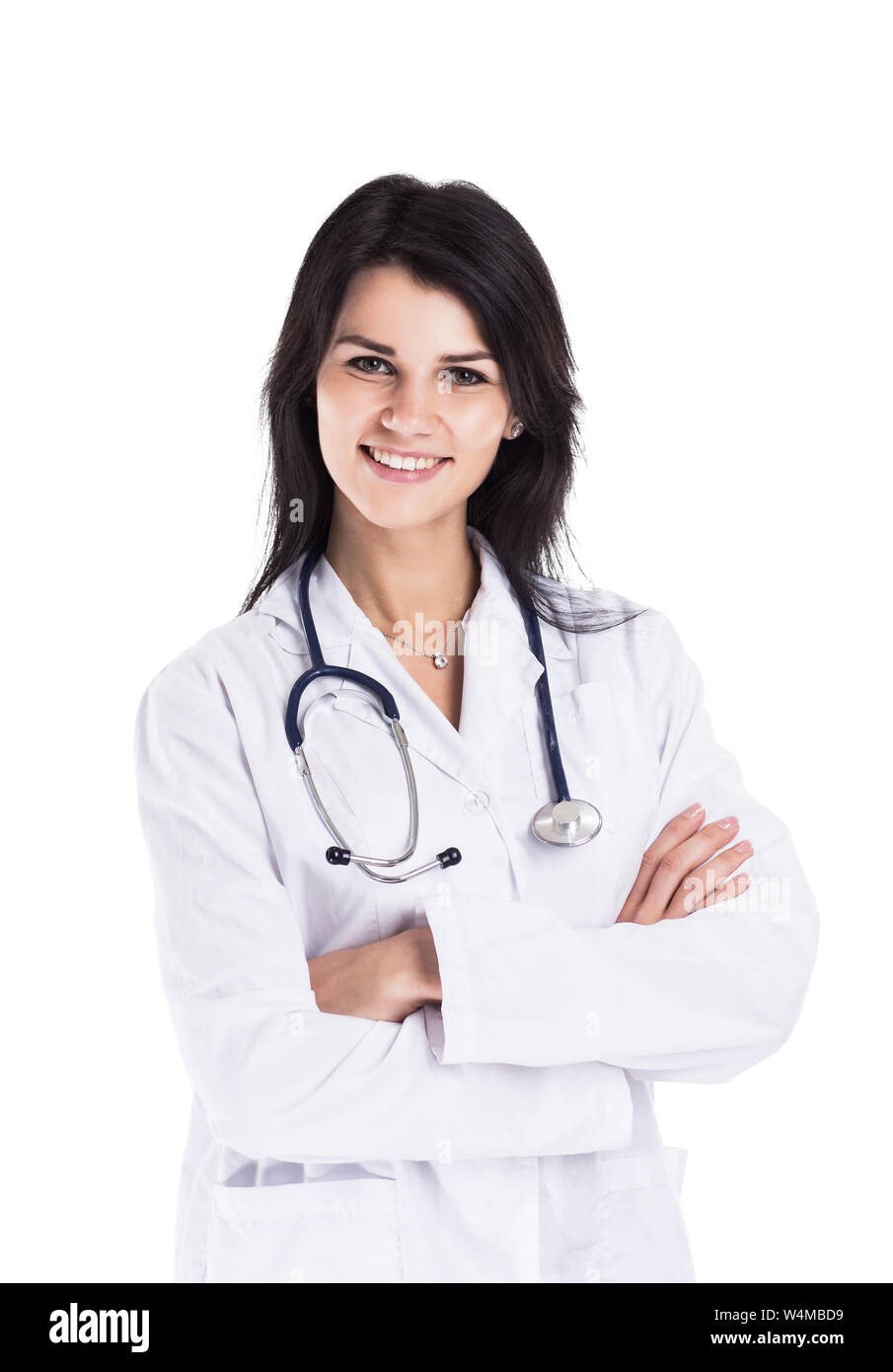 Young, beautiful, friendly smiling skilled woman doctor Stock Photo - Alamy