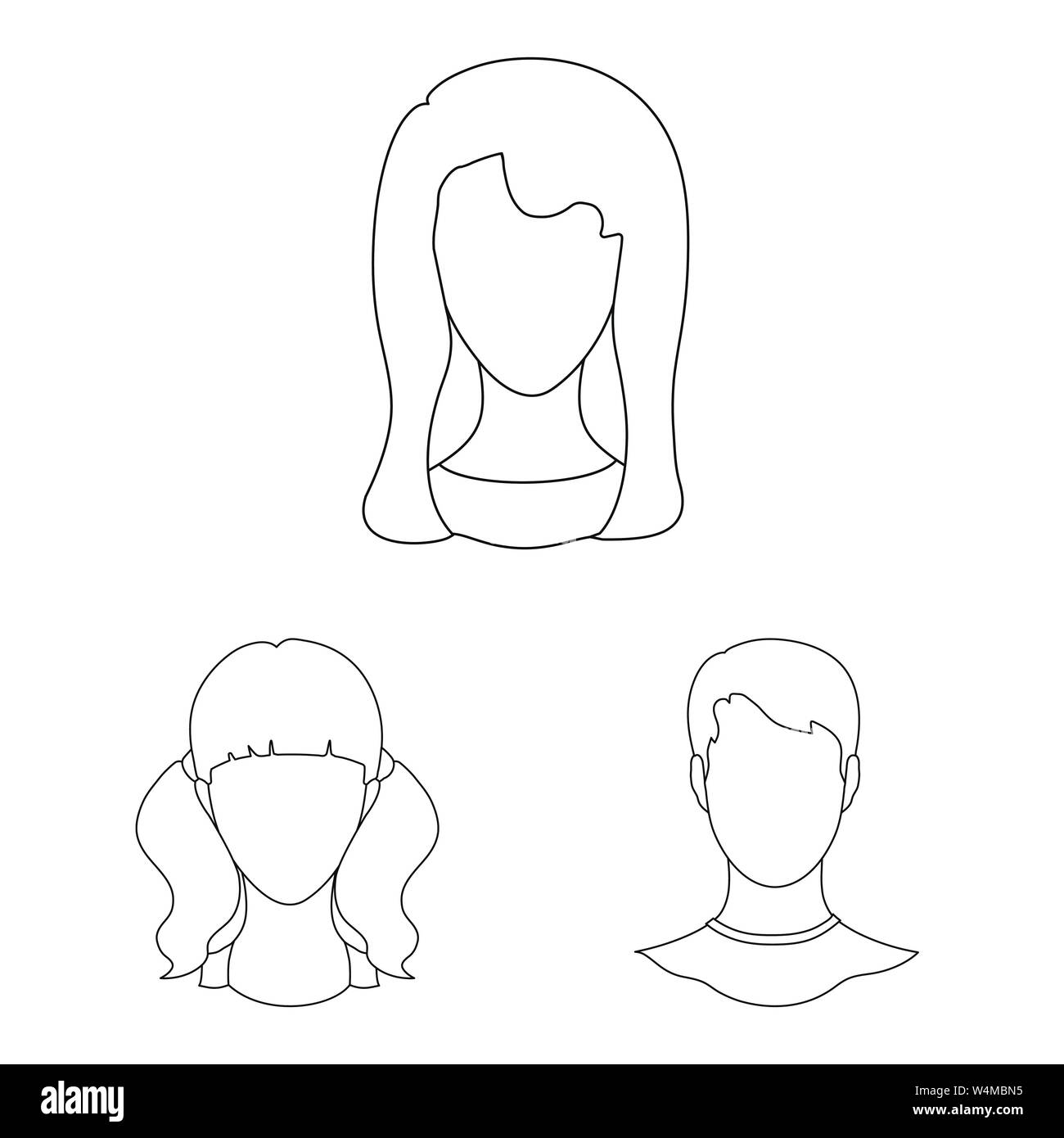 Vector illustration of professional and photo icon. Collection of ...