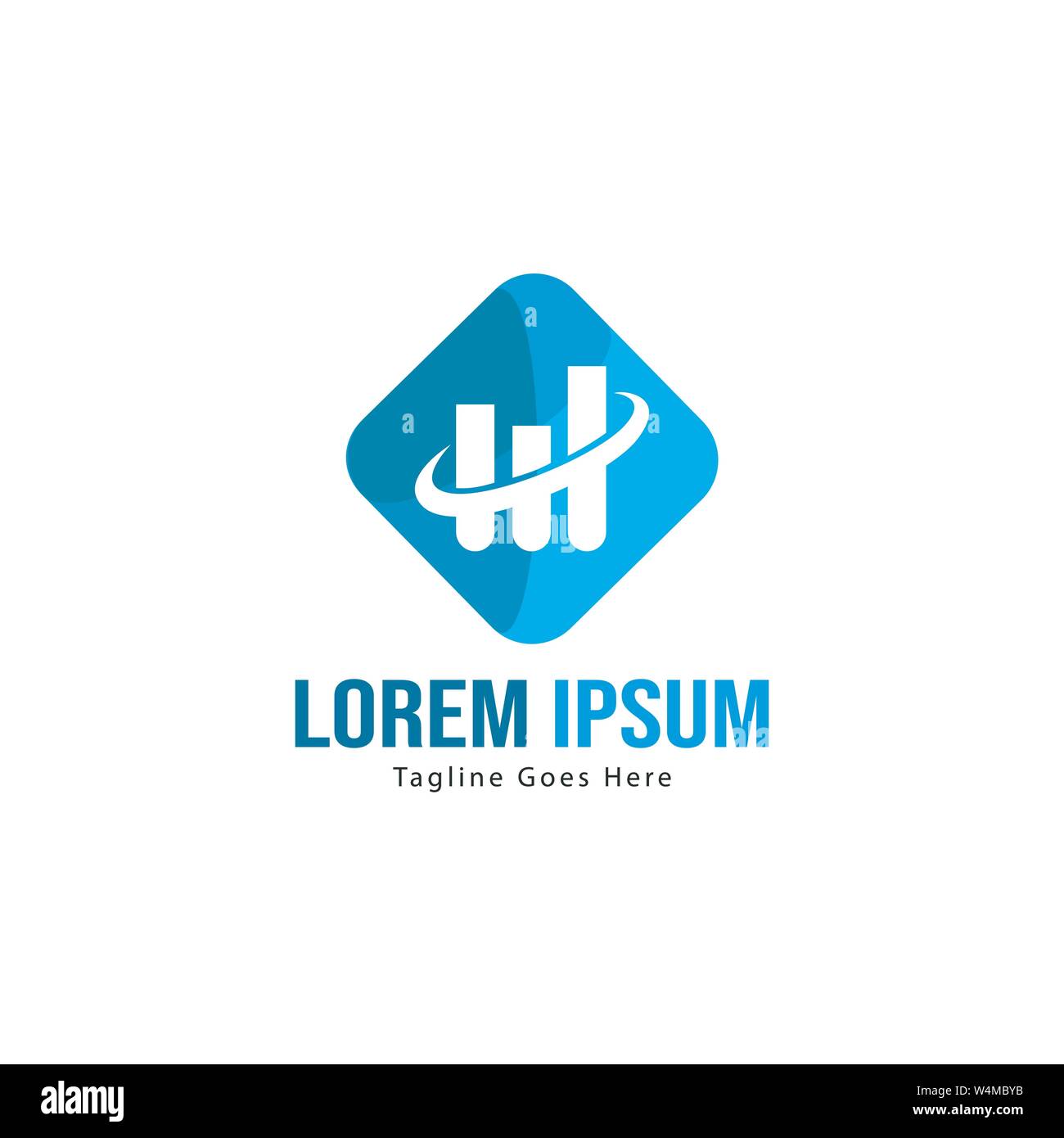 Chart logo template design. Chart logo with modern frame isolated on ...