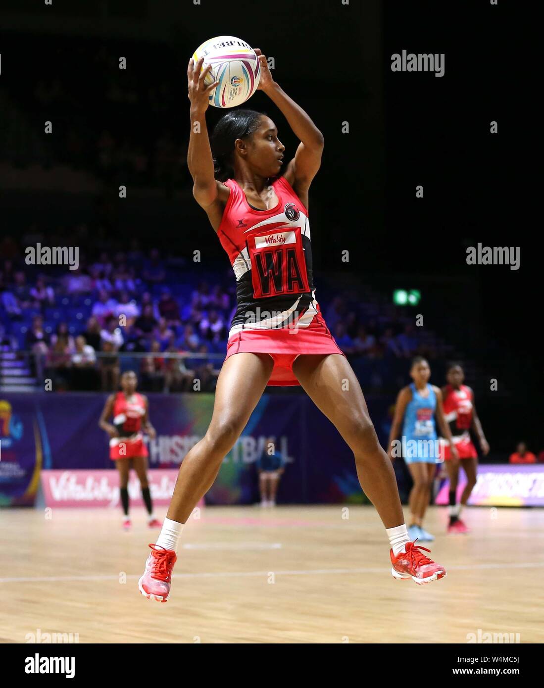 Trinidad and Tobago's Shantel Seemungal during the Netball World Cup ...
