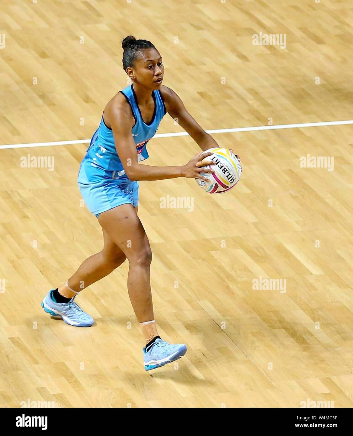 Fiji's Uniaisi Raulini during the Netball World Cup match at the M&S ...