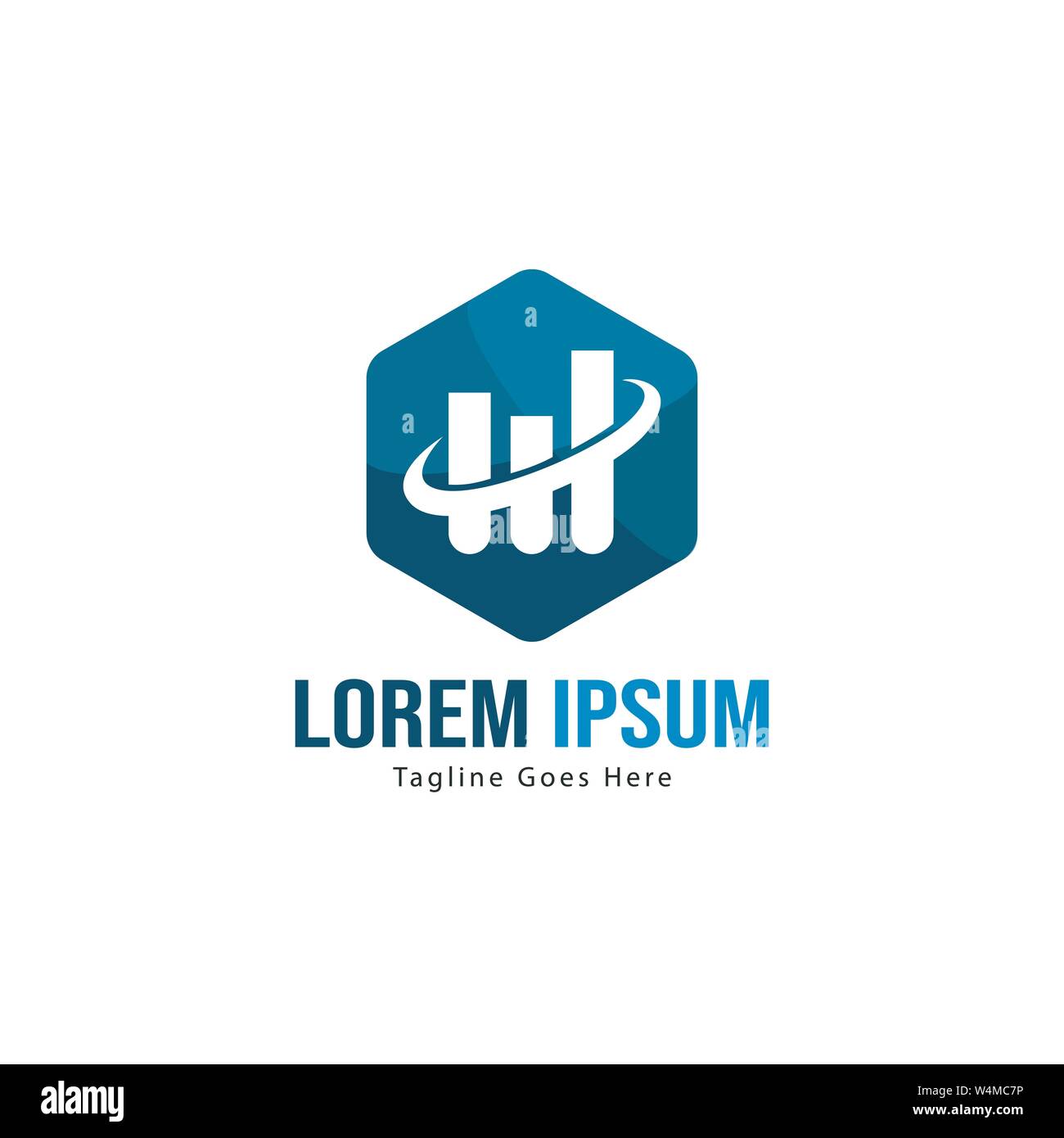 Chart logo template design. Chart logo with modern frame isolated on ...