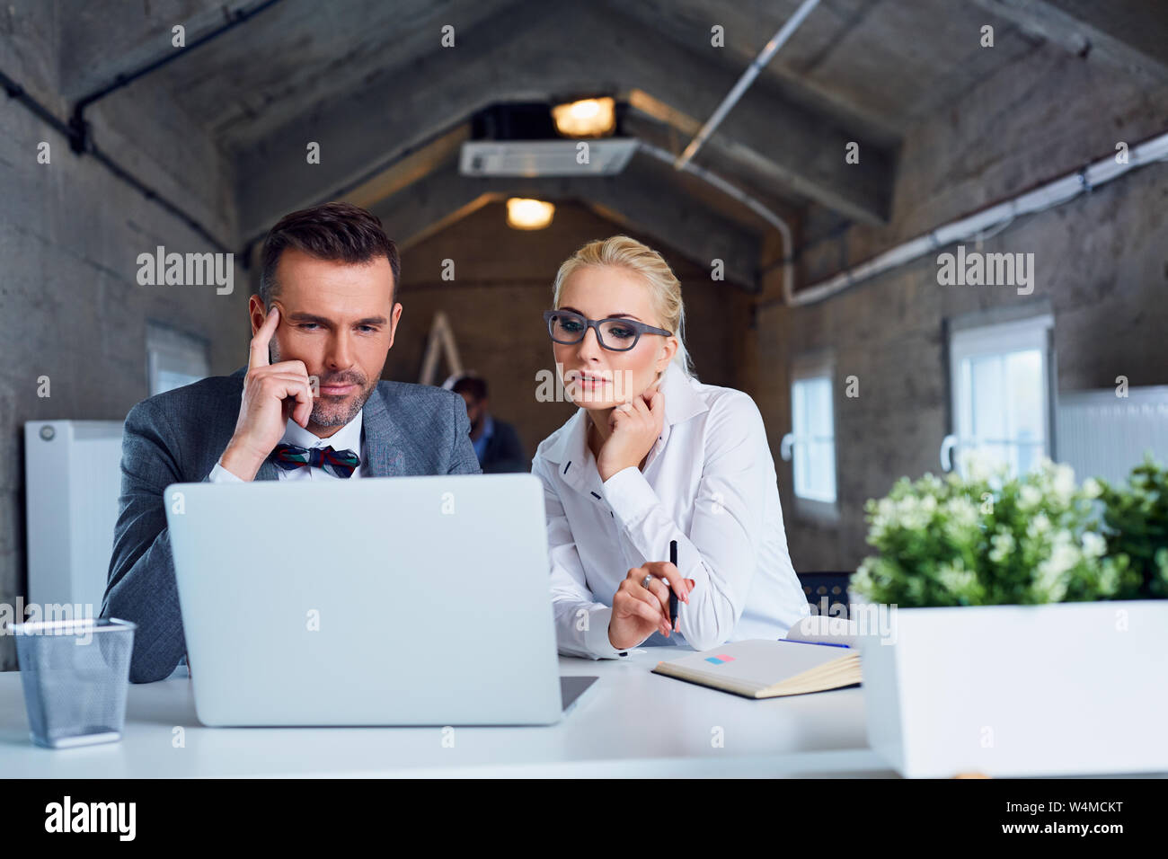 Woman business meeting two people office hi-res stock photography and ...
