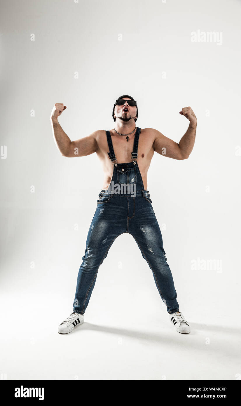 best rapper dancing break dance .photo on a light background. the photo ...