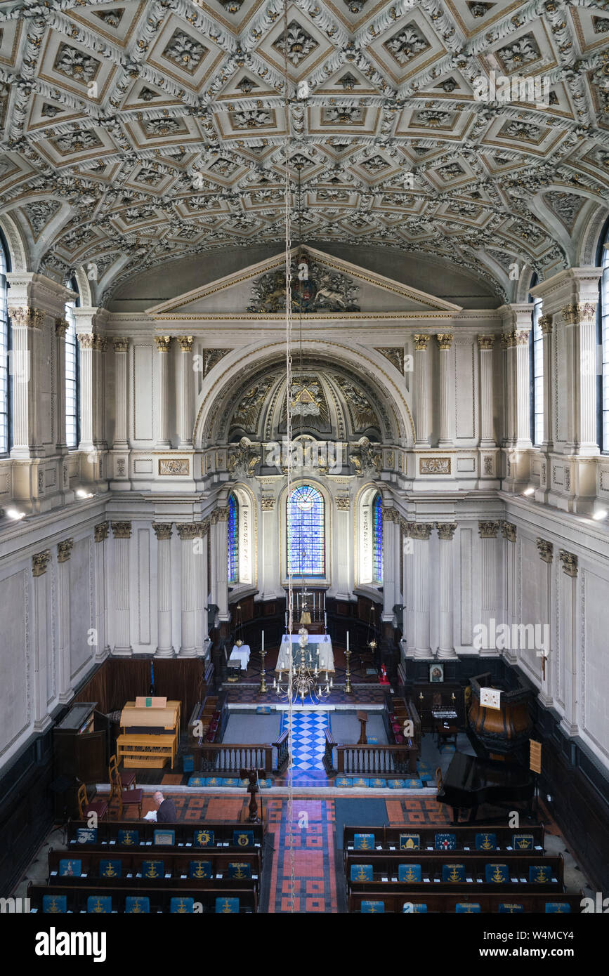 St Mary Le Strand Church Stock Photo - Alamy