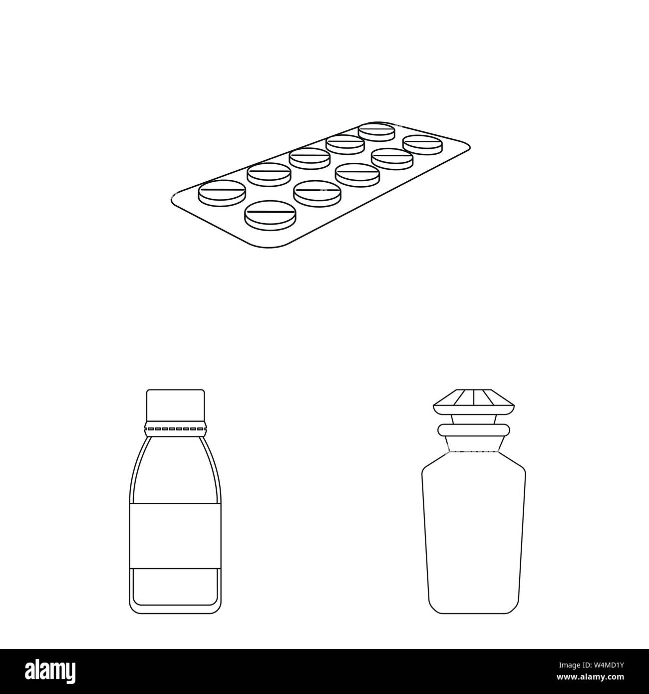 Vector illustration of pharmacy and pharmaceutical logo. Collection of ...