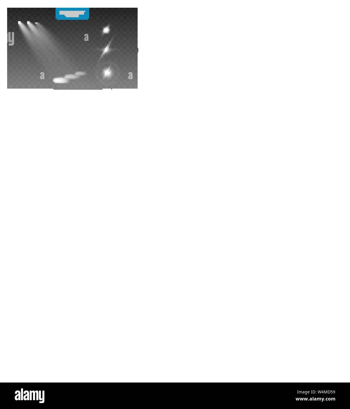 Big Stage Illuminated By Spotlights. EPS10 Vector Stock Vector Image ...