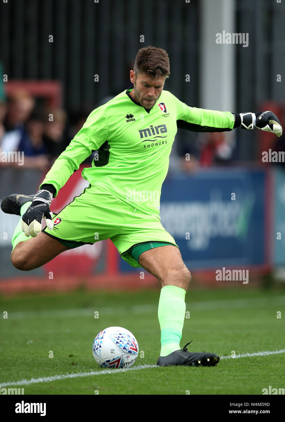 Cheltenham Town goalkeeper Scott Flinders during the pre-season ...