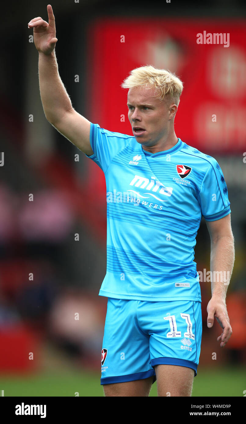 Cheltenham Town's Ryan Broom during the pre-season friendly match at ...