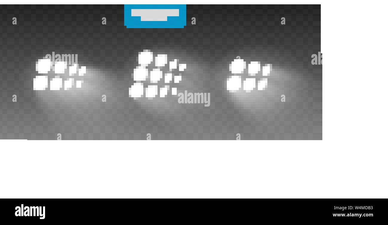 Big Stage Illuminated By Spotlights. EPS10 Vector Stock Vector Image ...