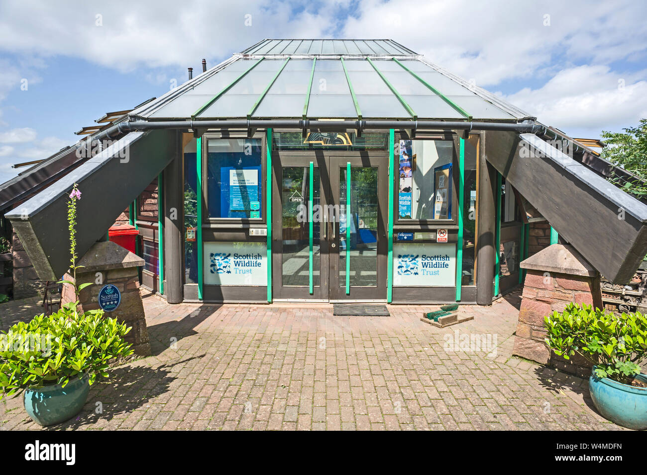 Montrose Basin, Scottish Wildlife Trust building entrance, Montrose ...