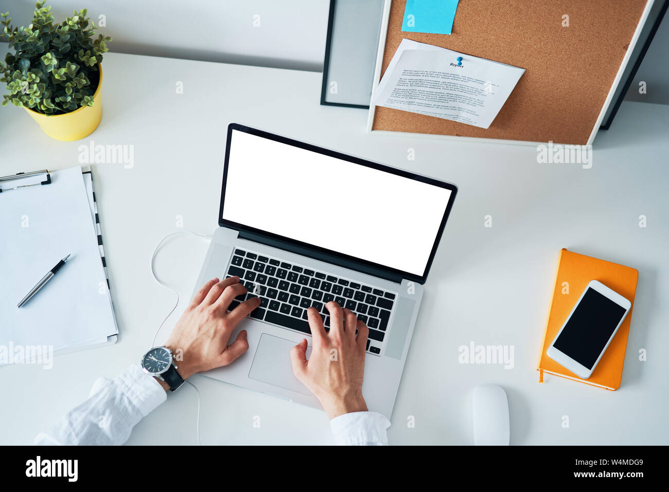 Overhead working hi-res stock photography and images - Alamy
