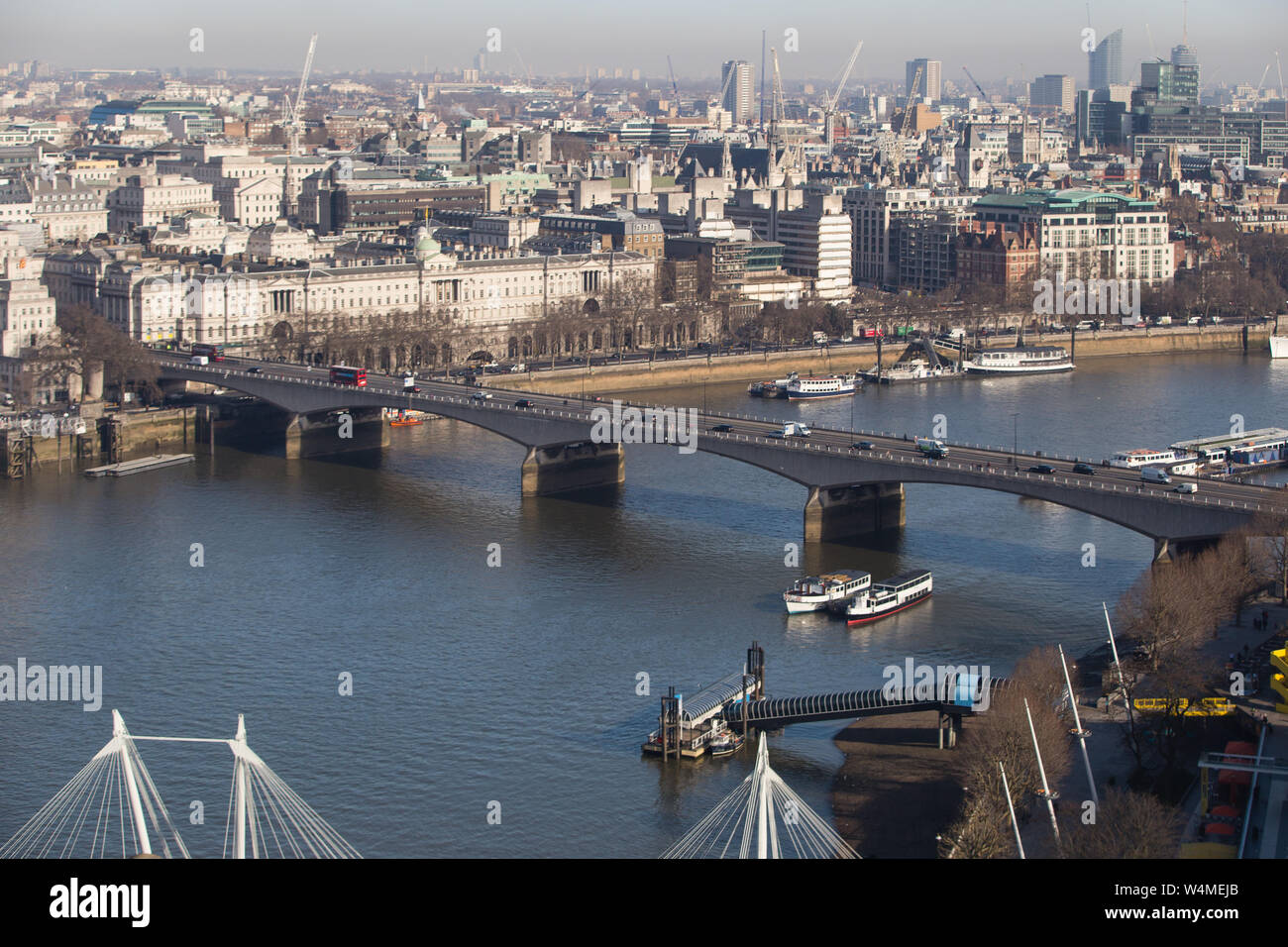 Aerial waterloo bridge hi-res stock photography and images - Alamy