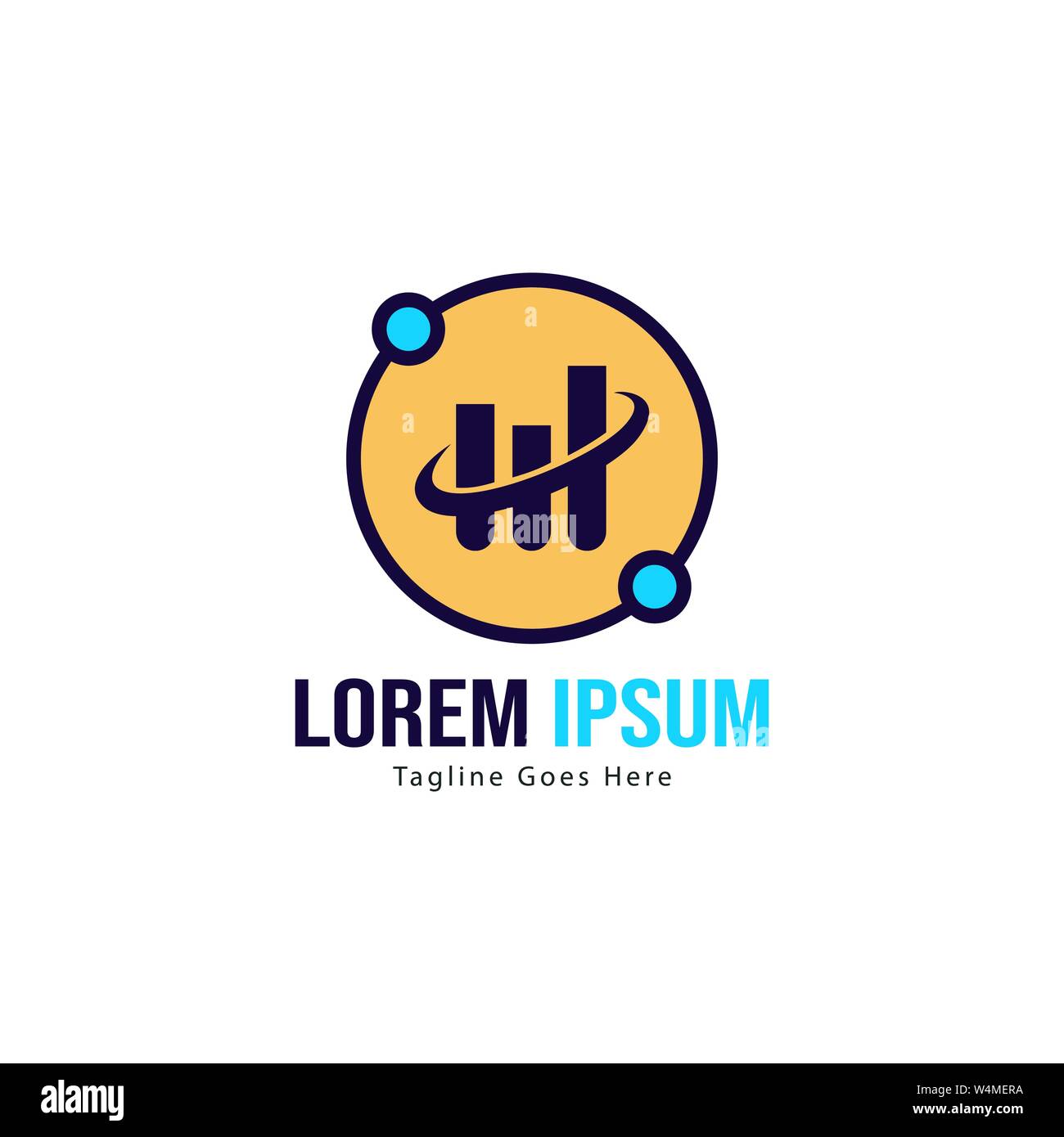 Chart logo template design. Chart logo with modern frame isolated on ...